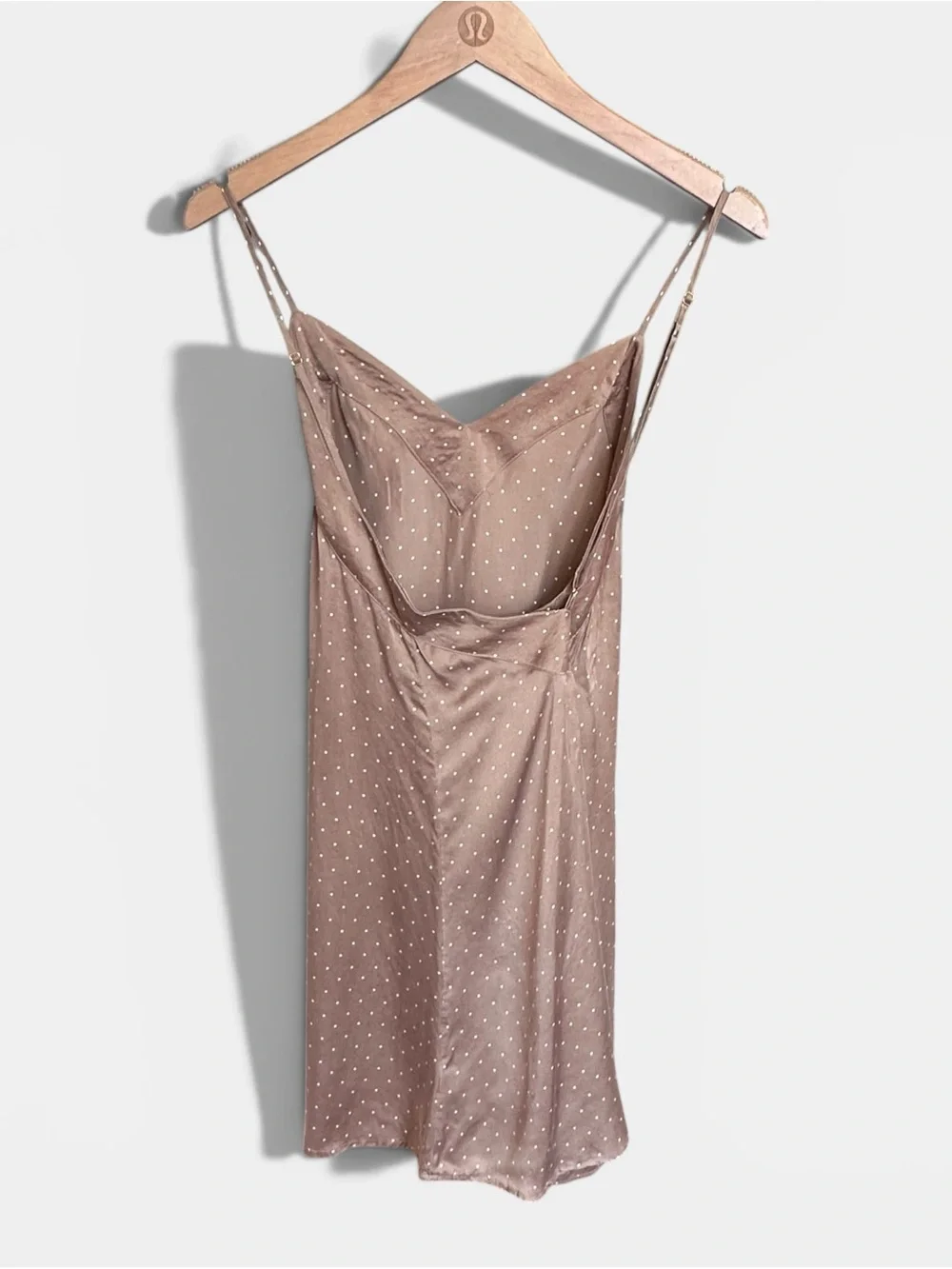 Nordstrom | Intimates & Sleepwear | Nordstrom Beige Polka Dot 0 Silk ...